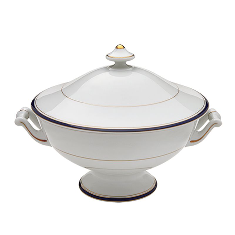 Soupière Nuit Bleue or - Haviland - Cristallerie de Paris